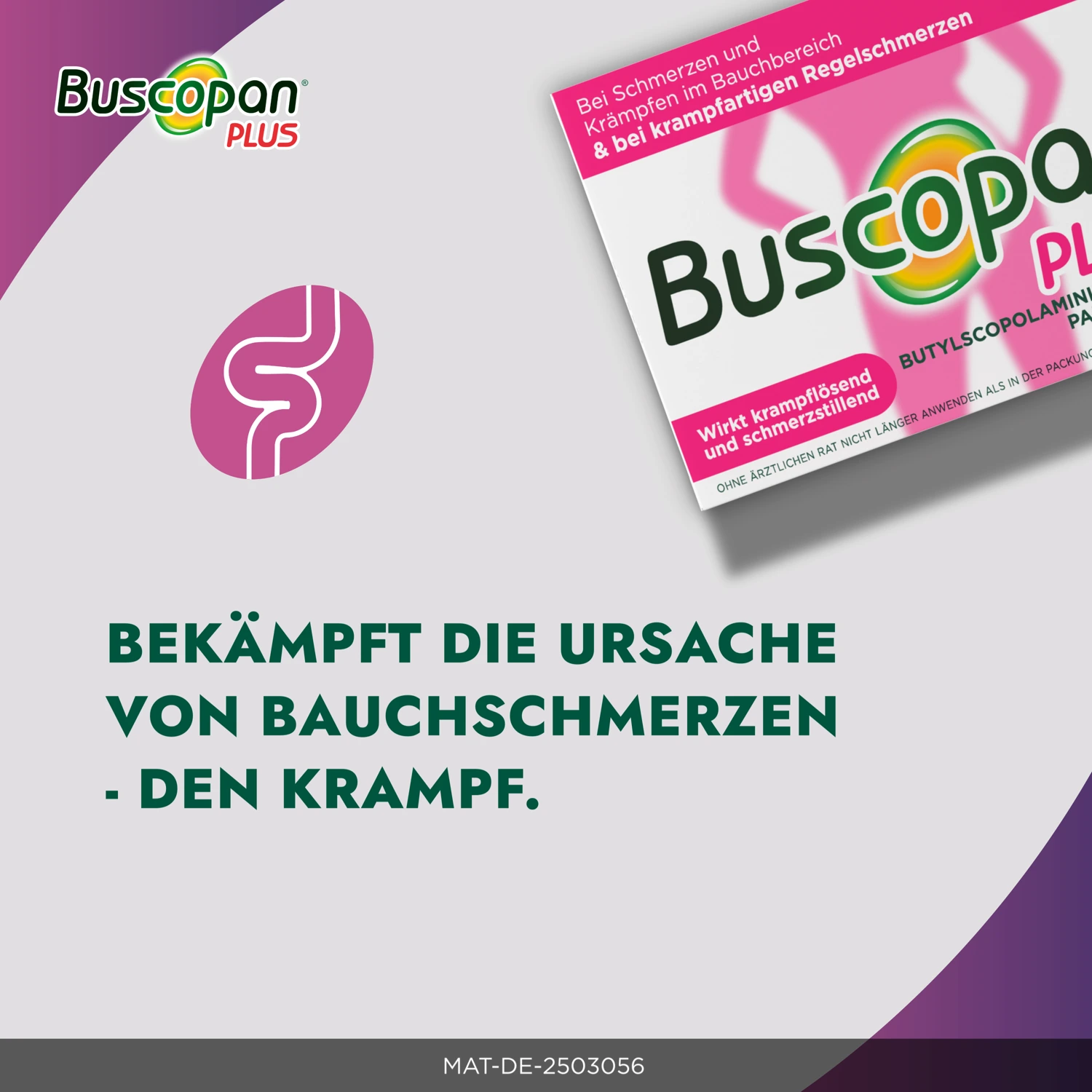 Entdecke Buscopan® PLUS in Pink| Buscopan® PLUS
