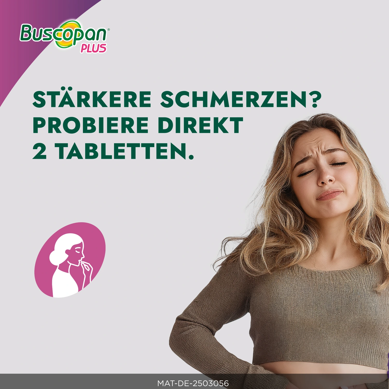 Entdecke Buscopan® PLUS in Pink| Buscopan® PLUS