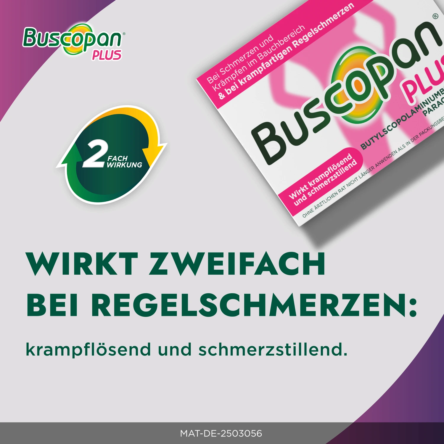 Entdecke Buscopan® PLUS in Pink| Buscopan® PLUS
